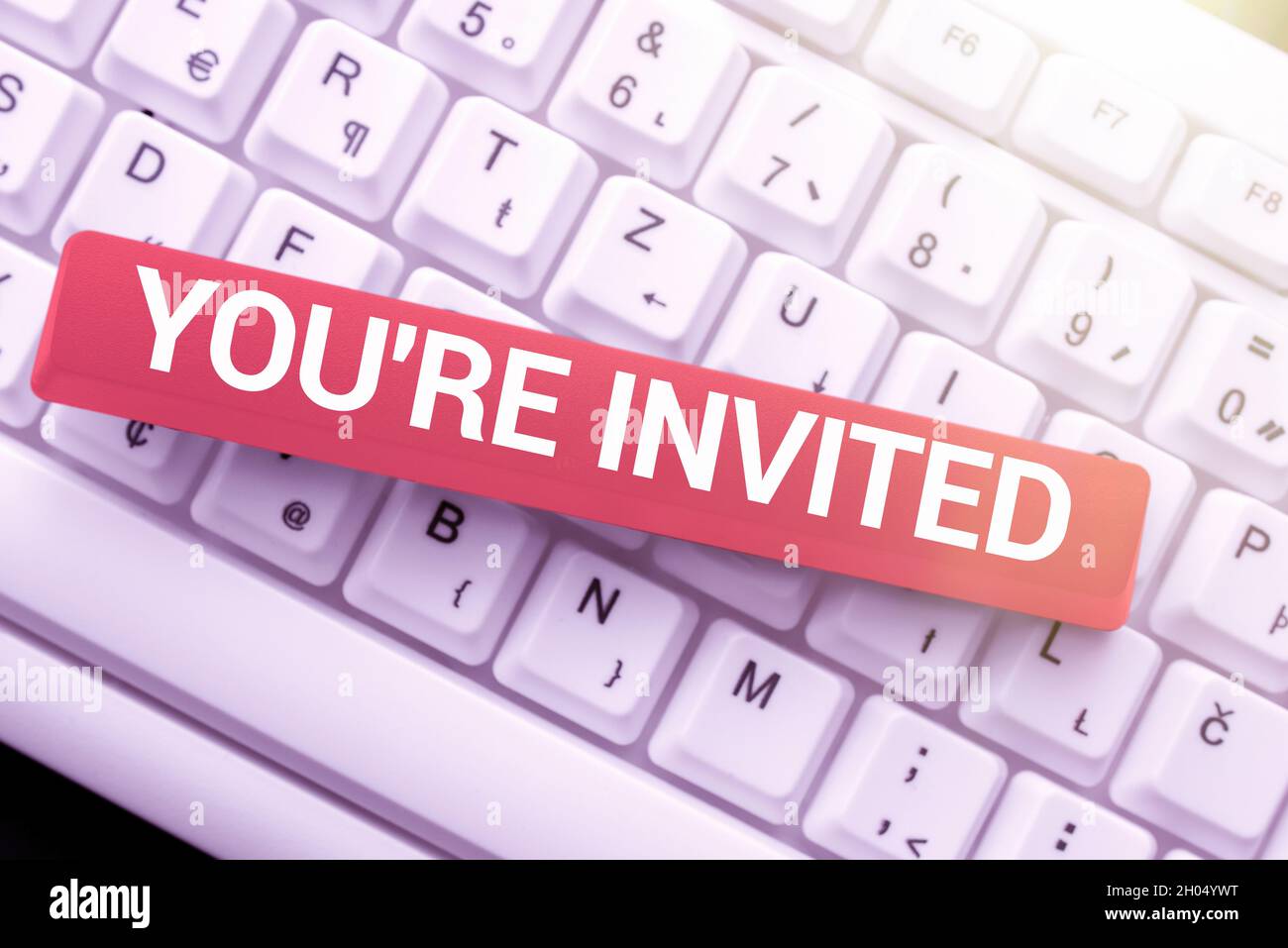 Inspiration showing sign You Re Invited. Conceptual photo make a polite ...