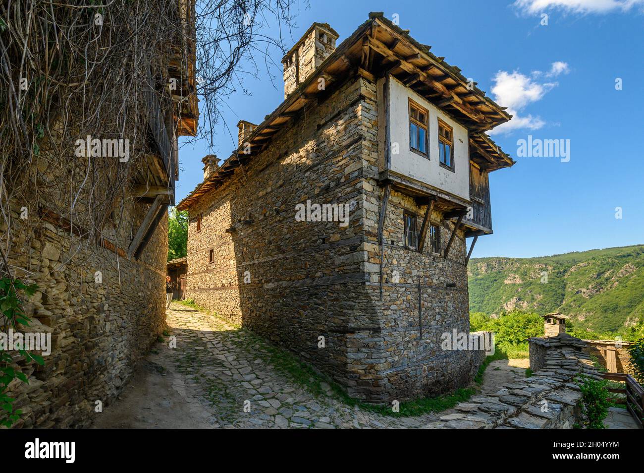 Village of Kovachevitsa with Authentic nineteenth century houses, Blagoevgrad Region, Bulgaria ...