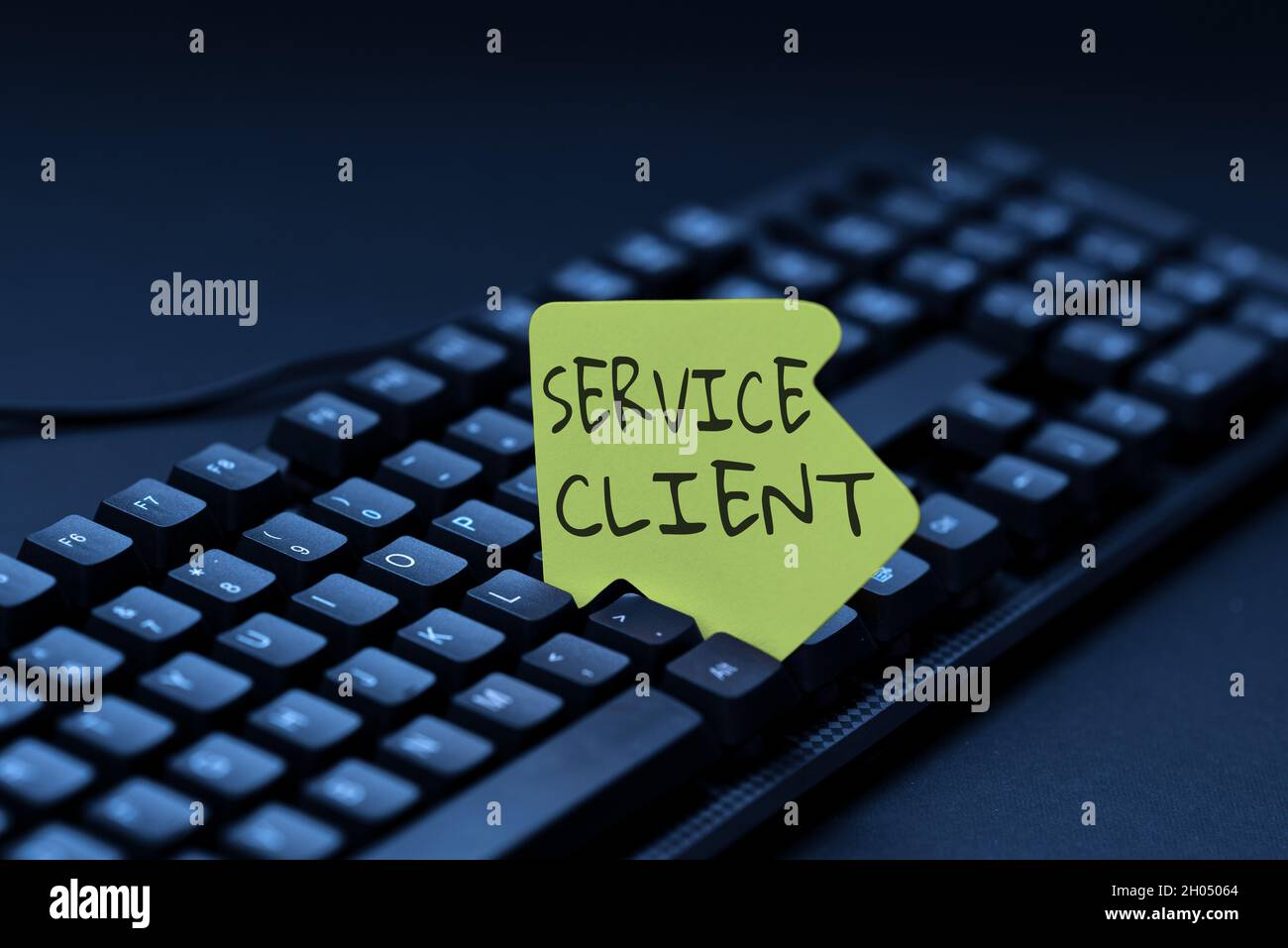 Text sign showing Service Client. Business showcase Dealing with ...