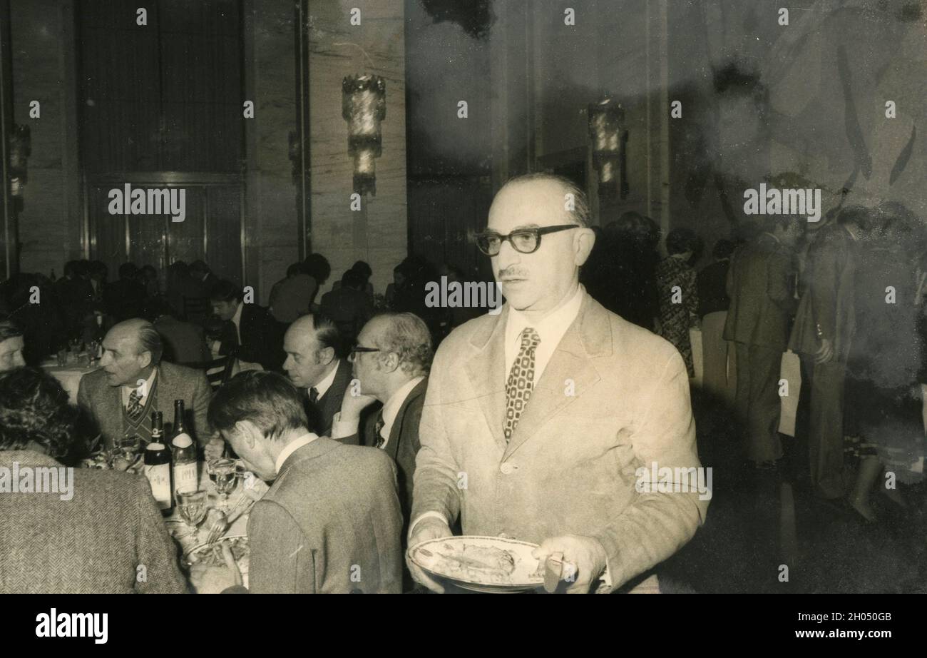 Italian film director Alberto Lattuada, 1970s Stock Photo - Alamy