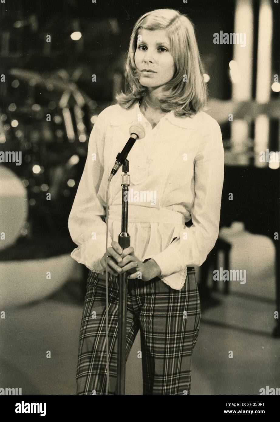 Italian singer and actress Marisa Sannia, 1970s Stock Photo - Alamy