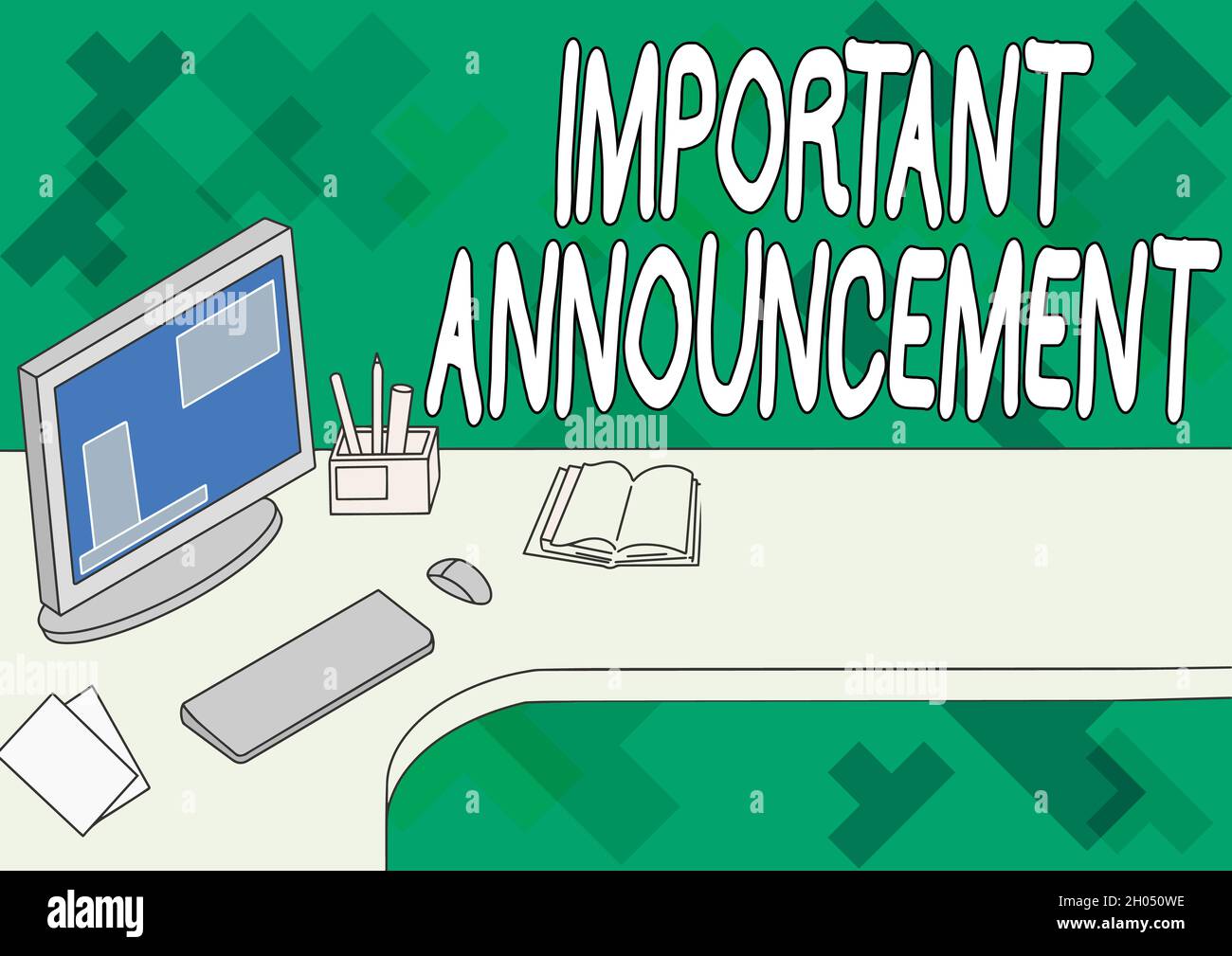 Text showing inspiration Important Announcement. Business concept ...