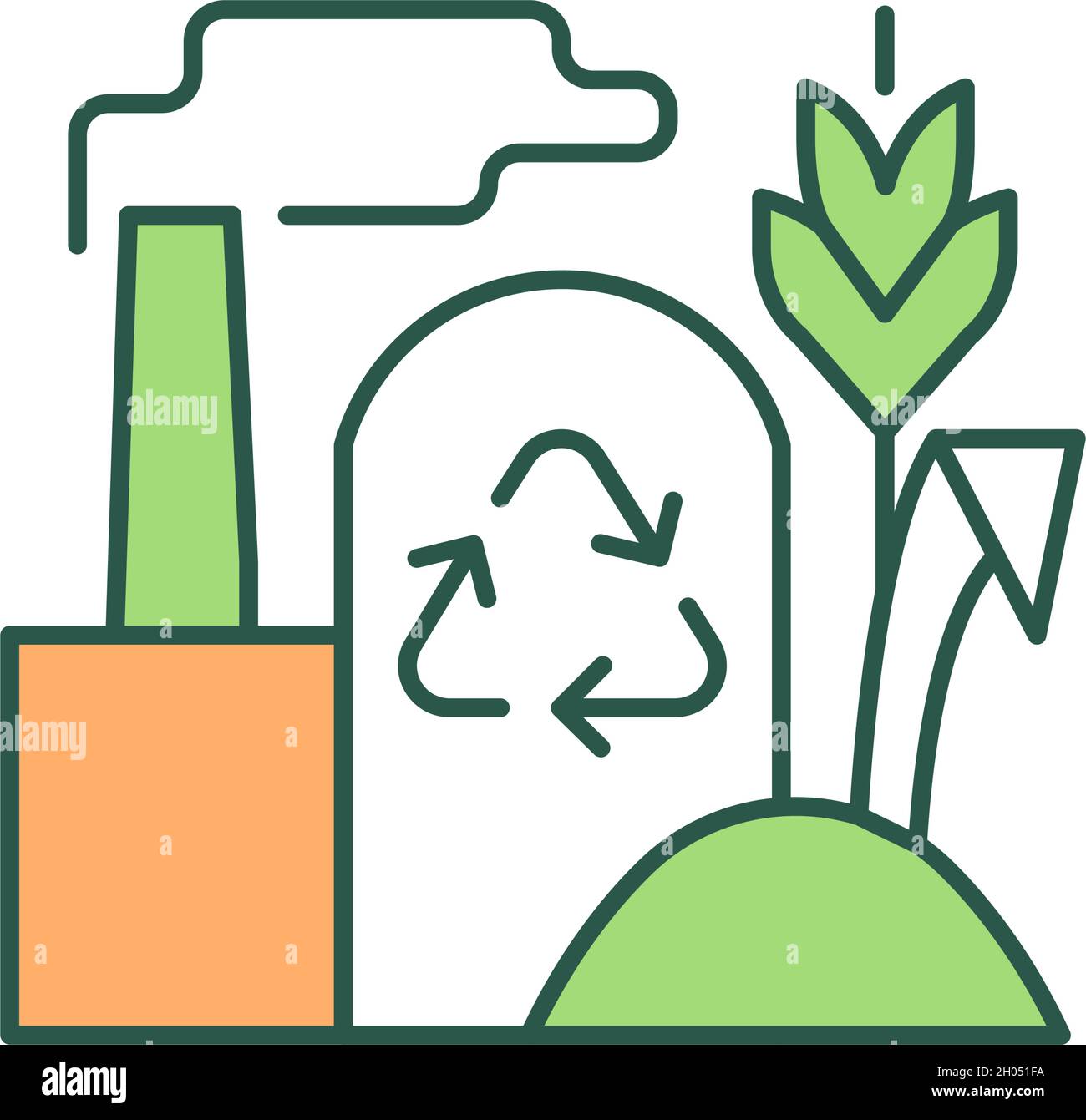 Recycling plant RGB color icon Stock Vector Image & Art - Alamy Recycling plant RGB color icon Stock Vector Image & Art - Alamy