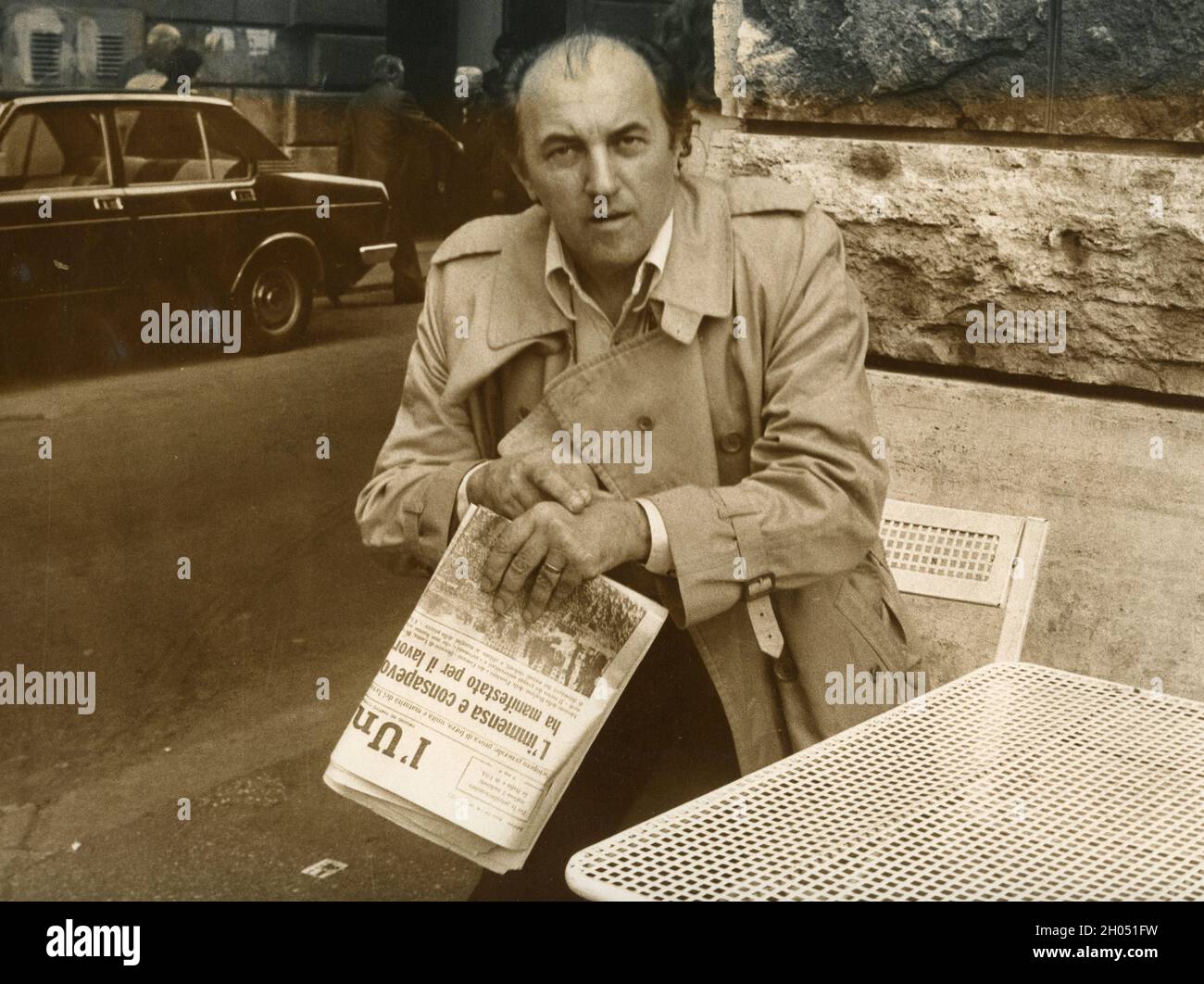 Italian sociologist and politician Franco Ferrarotti, 1970s Stock Photo ...