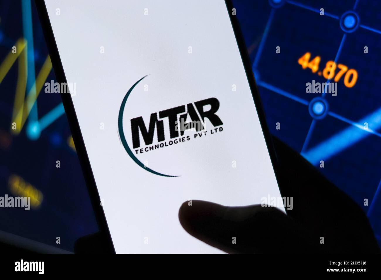 West Bangal, India - October 09, 2021 : MTAR Technologies logo on phone ...