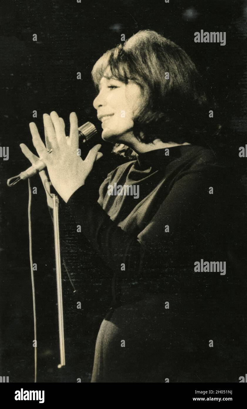 French singer and actress Juliette Greco, 1970s Stock Photo - Alamy