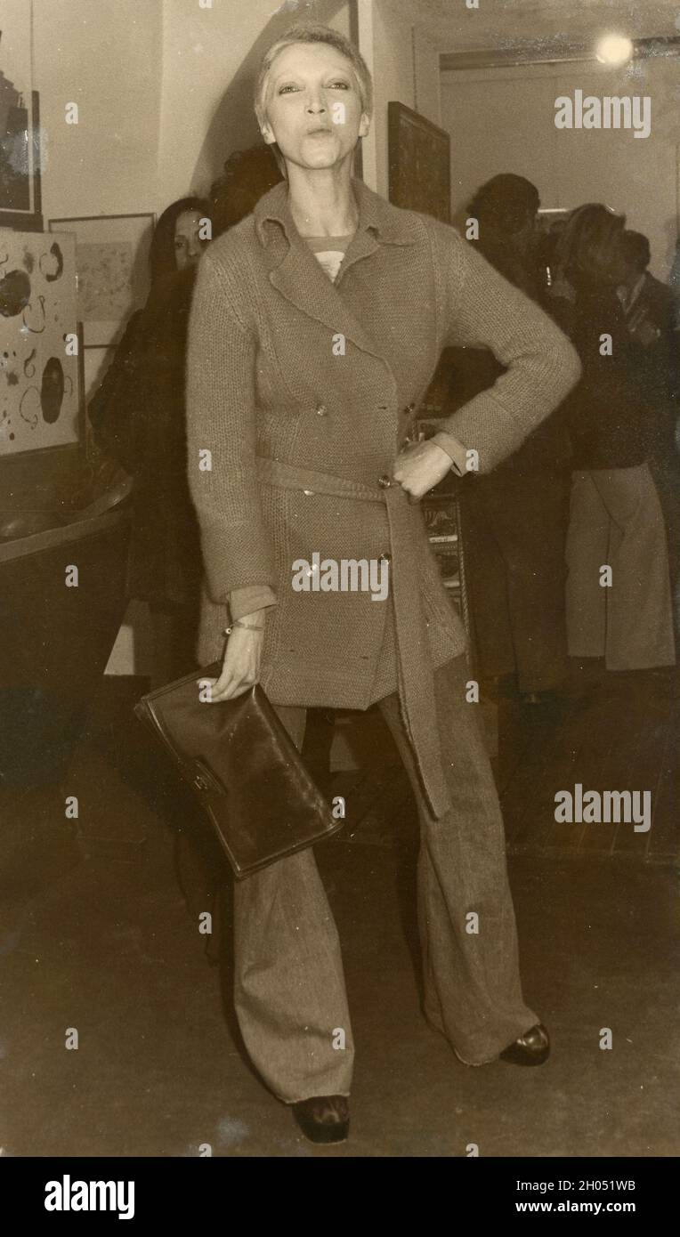 Italian film actress Mariangela Melato, 1970s Stock Photo - Alamy