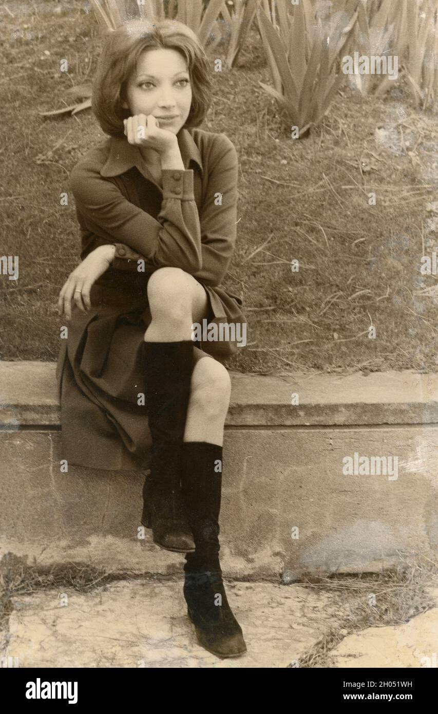 Italian film actress Mariangela Melato, 1970s Stock Photo - Alamy