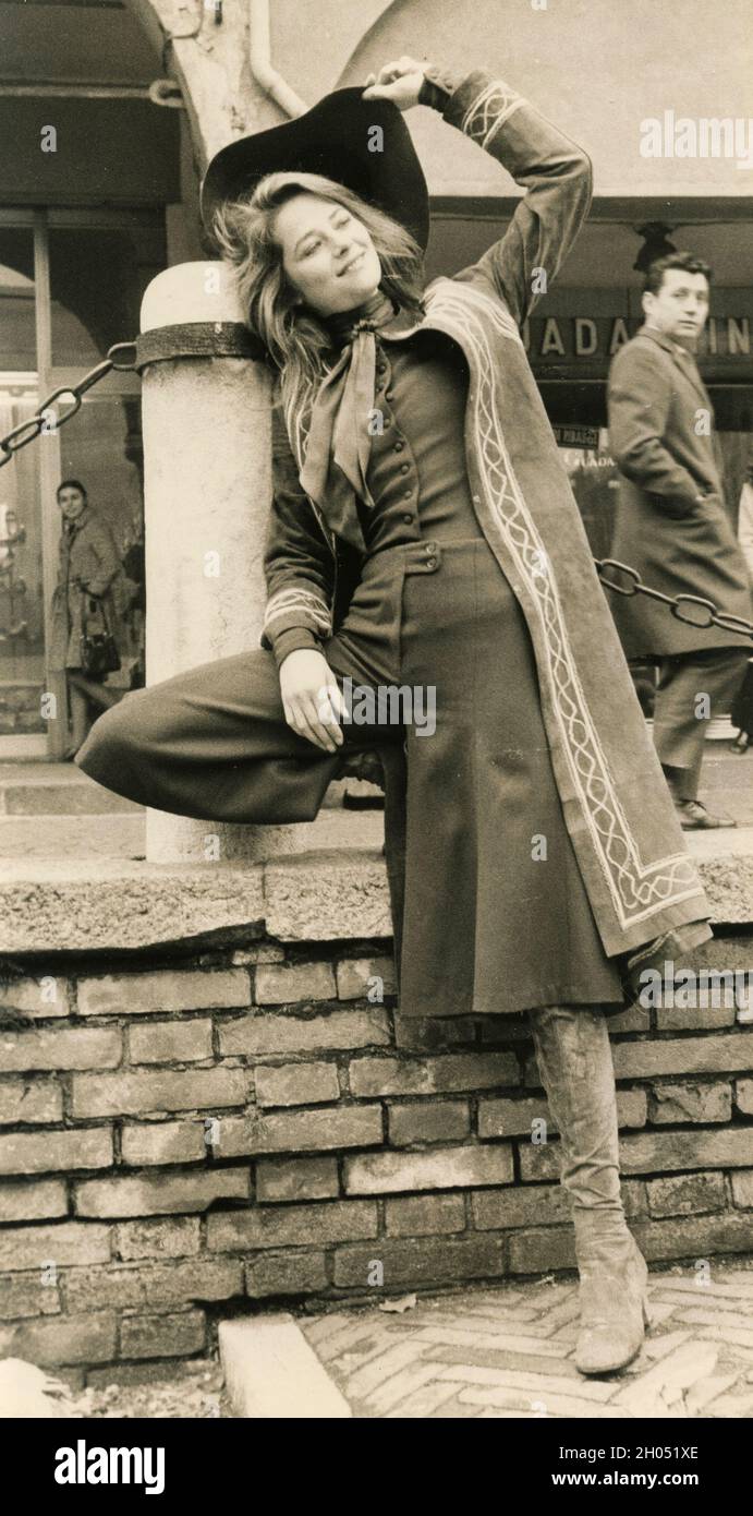 British actress, singer, and model Charlotte Rampling, 1970s Stock ...