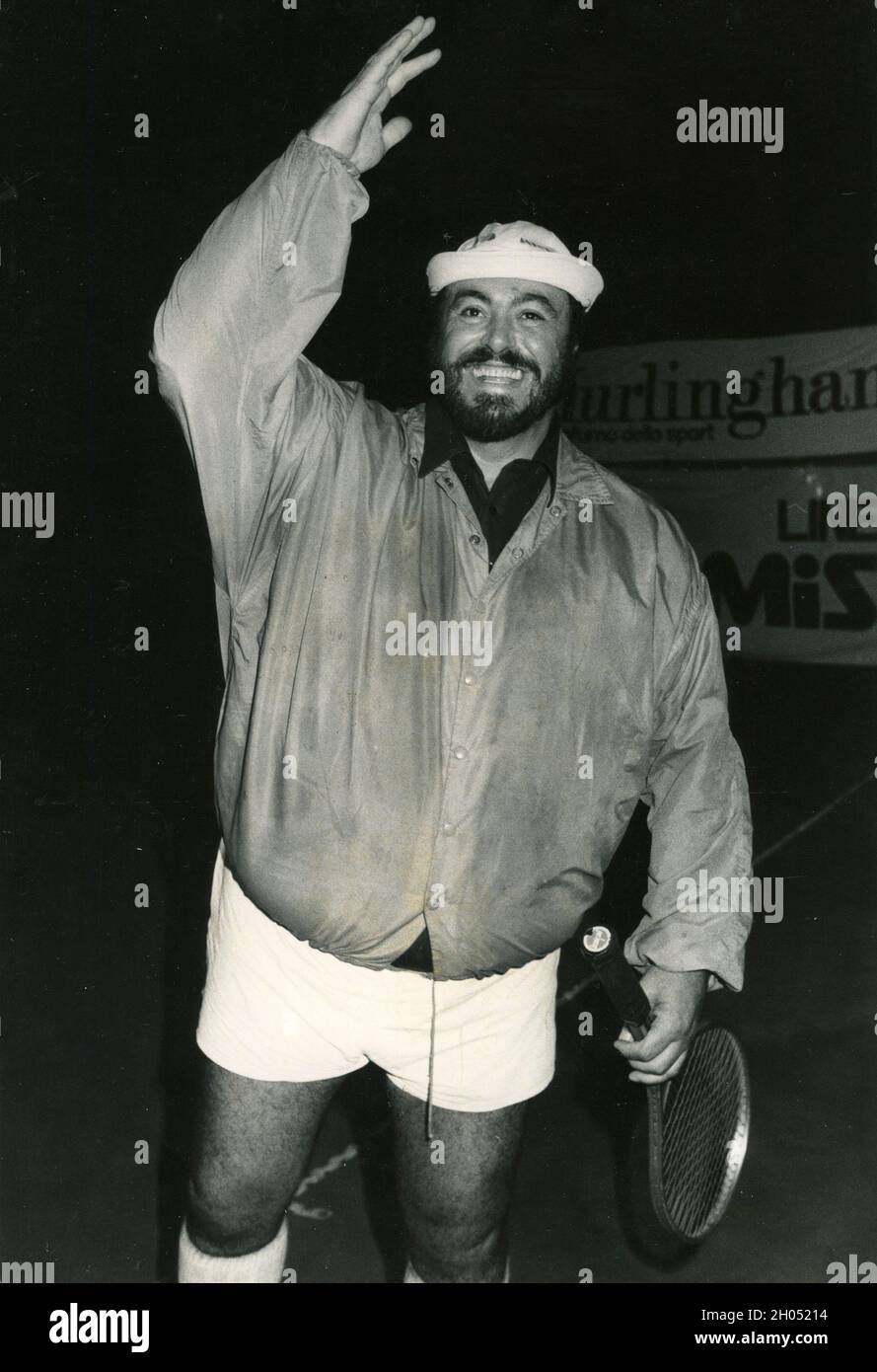 Italian opera singer Luciano Pavarotti, 1980s Stock Photo - Alamy
