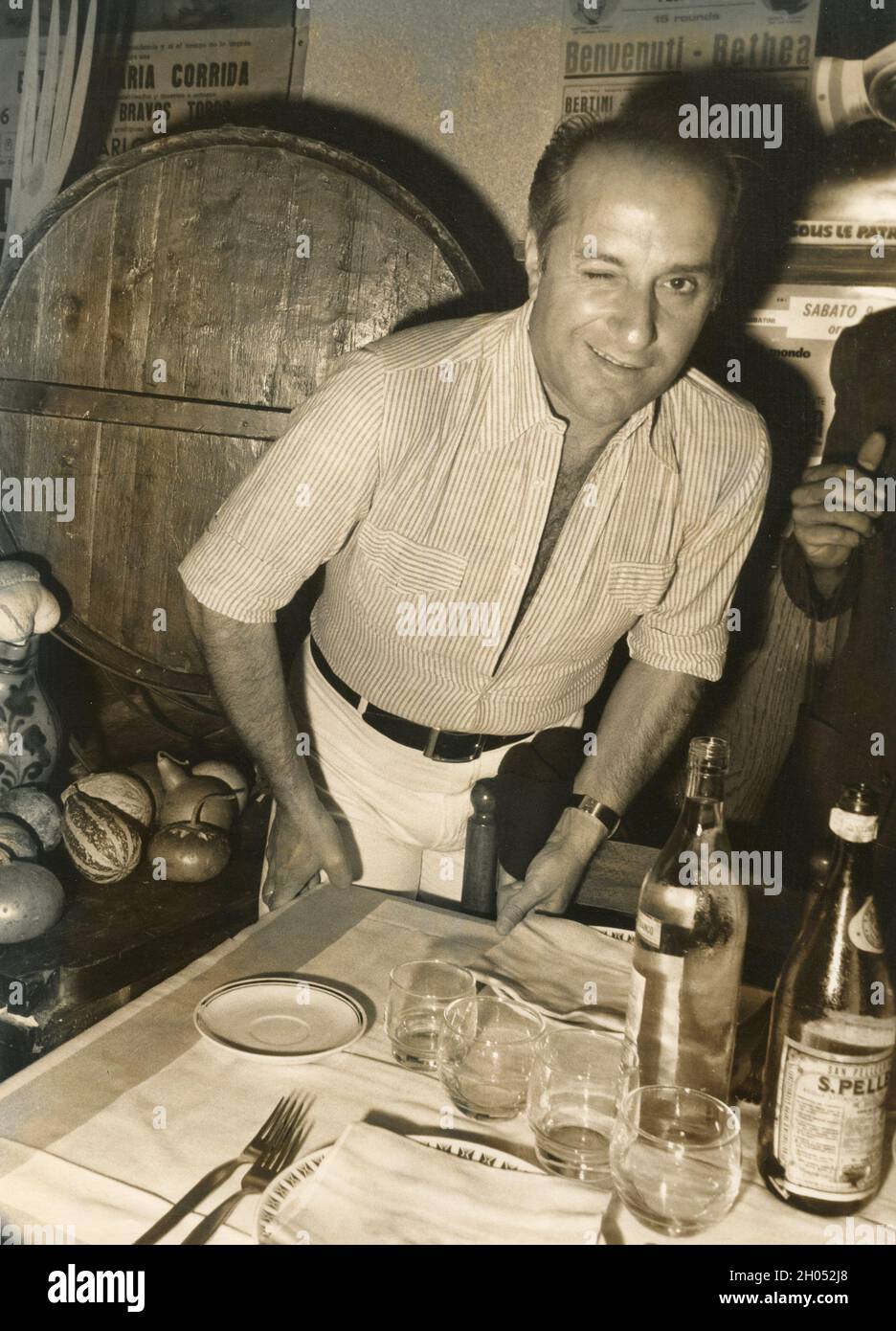 Italian actor and comedian Giorgio Bracardi, 1980s Stock Photo - Alamy