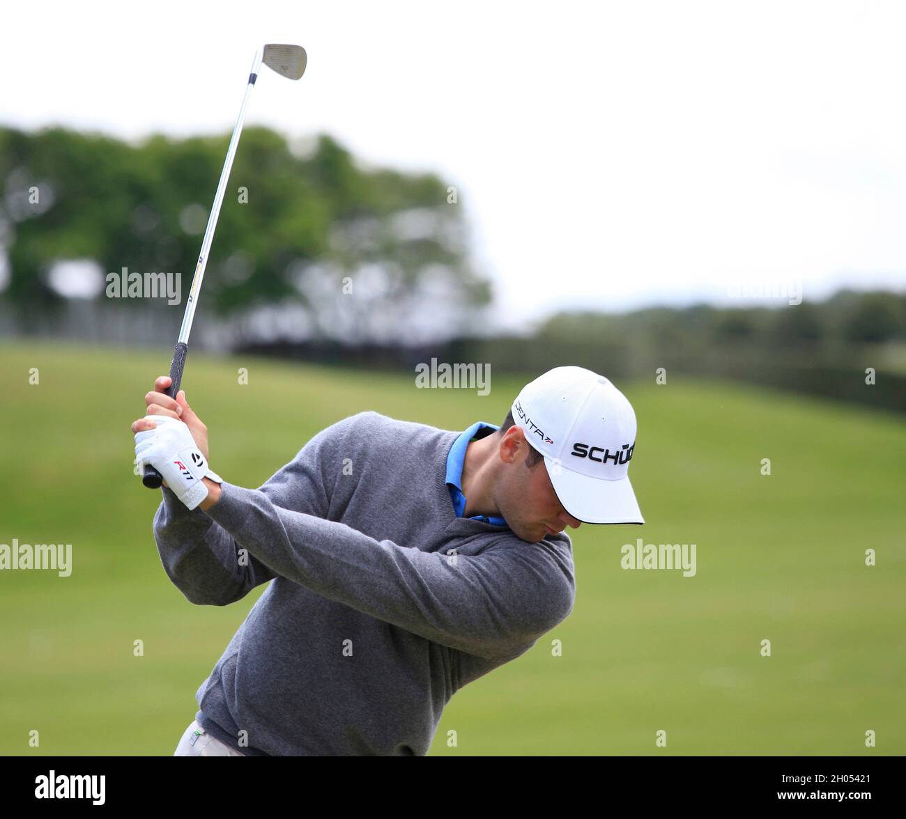 Paris, france, july 15, 2012 : golfer in action at the French open 2012 ...