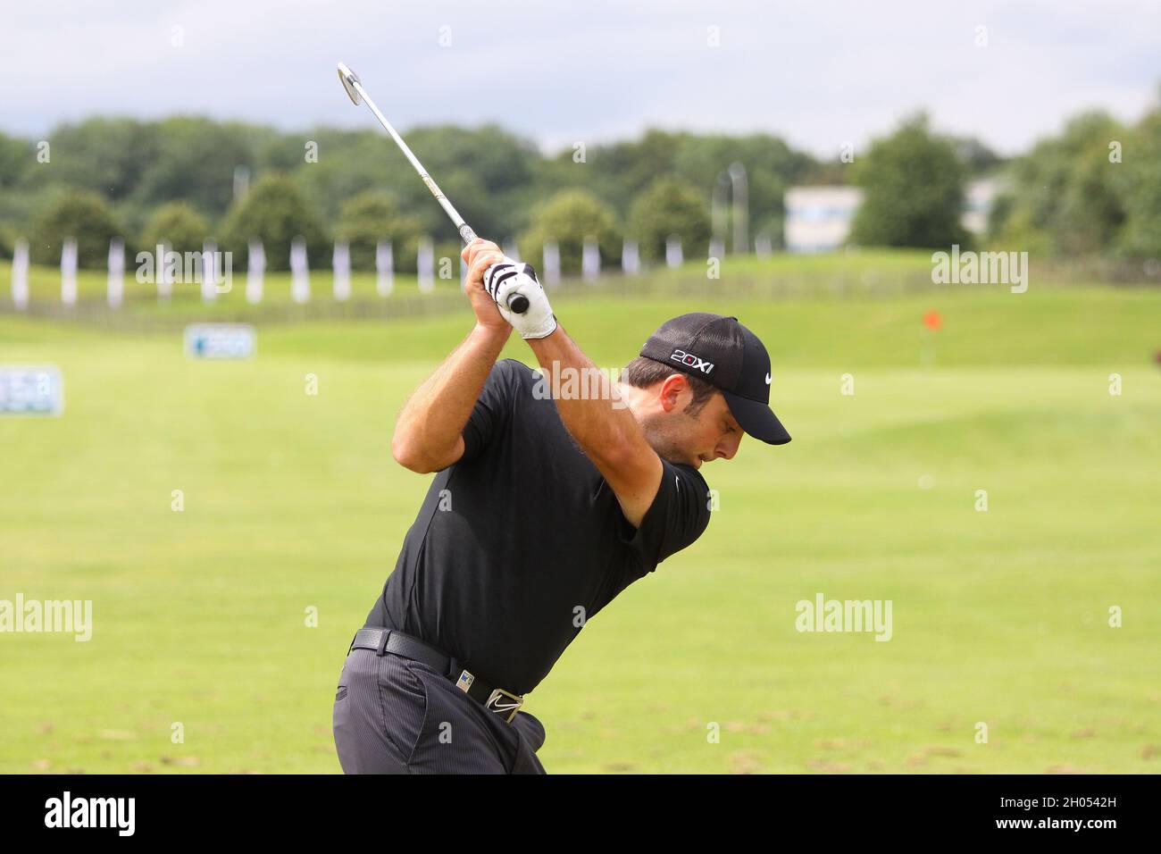 Paris, france, july 15, 2012 : golfer in action at the French open 2012 ...