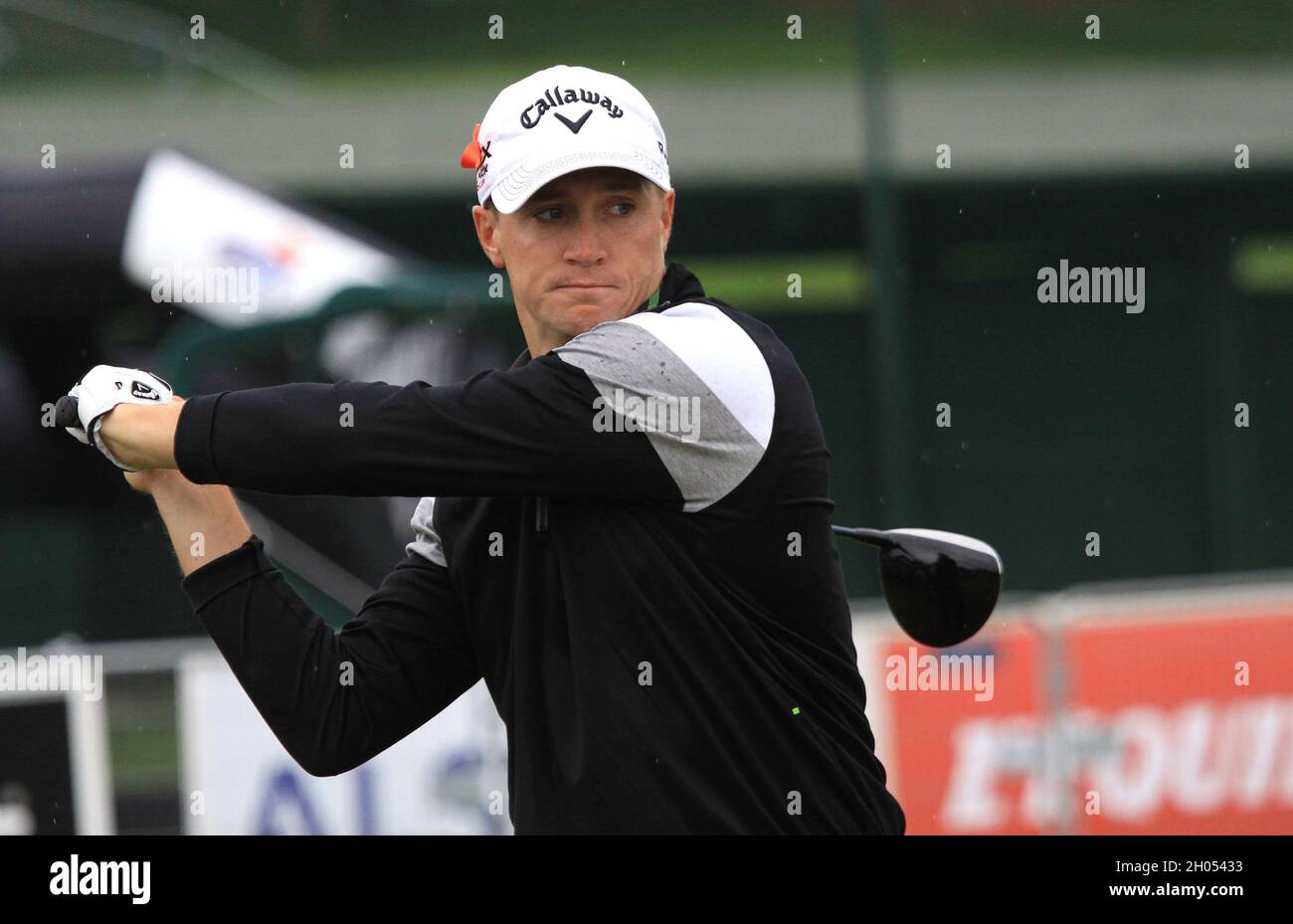 Paris, france, july 15, 2012 : golfer in action at the French open 2012 ...