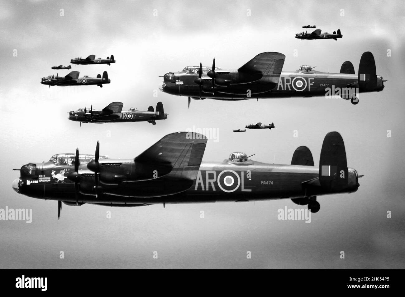 Lancaster flying crew Black and White Stock Photos & Images - Alamy