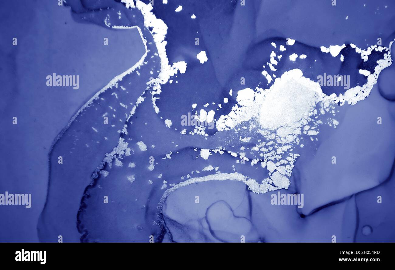 Deep blue oil paint hi-res stock photography and images - Alamy