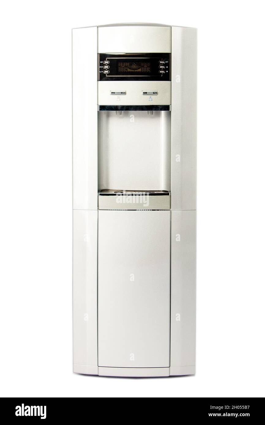 white water cooler isolated on white background Stock Photo - Alamy