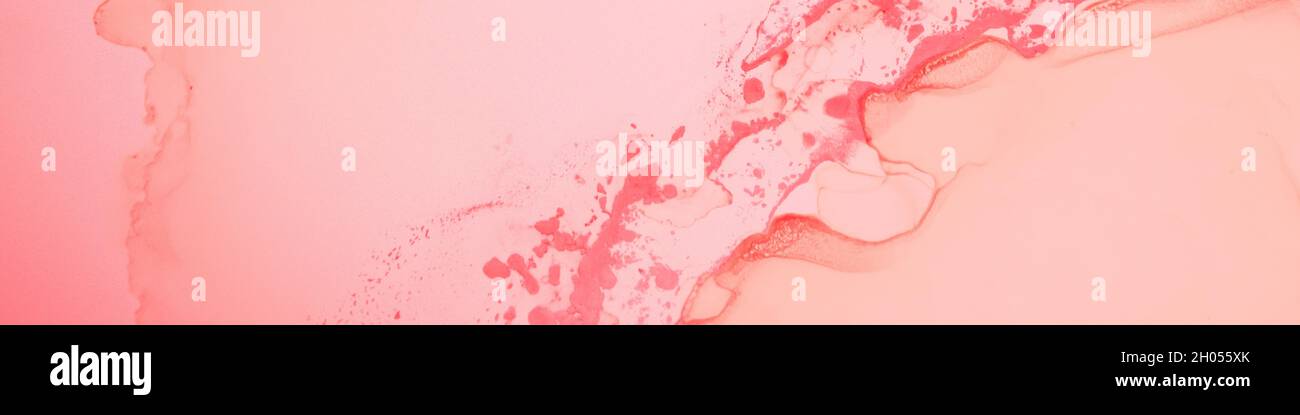 Rose Liquid Marble. Acrylic Mix. Oil Flow Design Stock Photo - Alamy