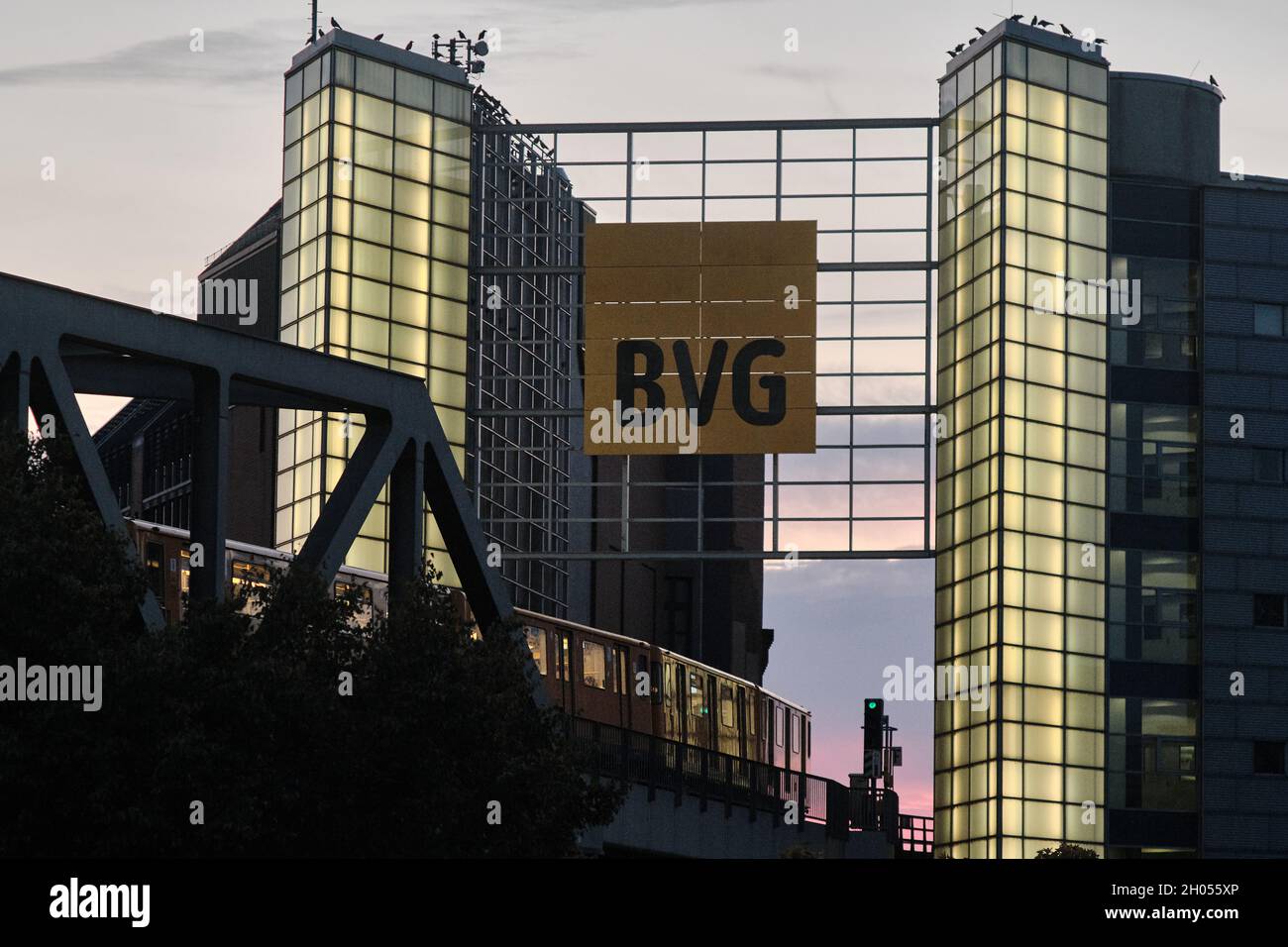 Berlin, Germany. 10th Oct, 2021. An underground train of the Berliner ...