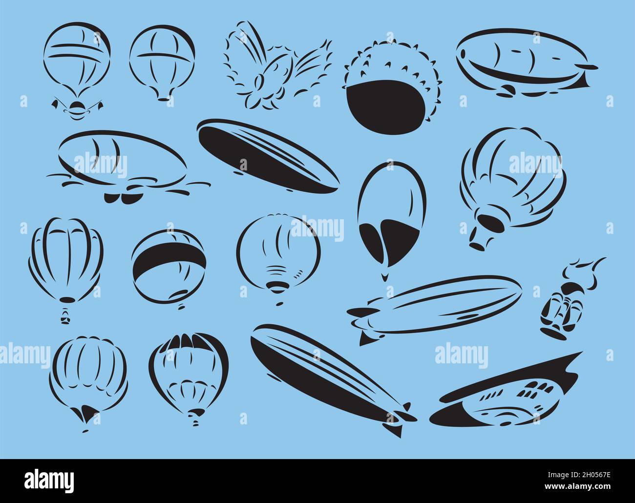 Zeppelins Stock Vector Images - Alamy