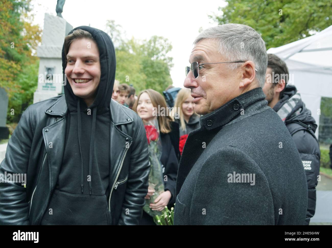 September 27, 2021. - Russia, Moscow. - A ceremony to unveil a ...