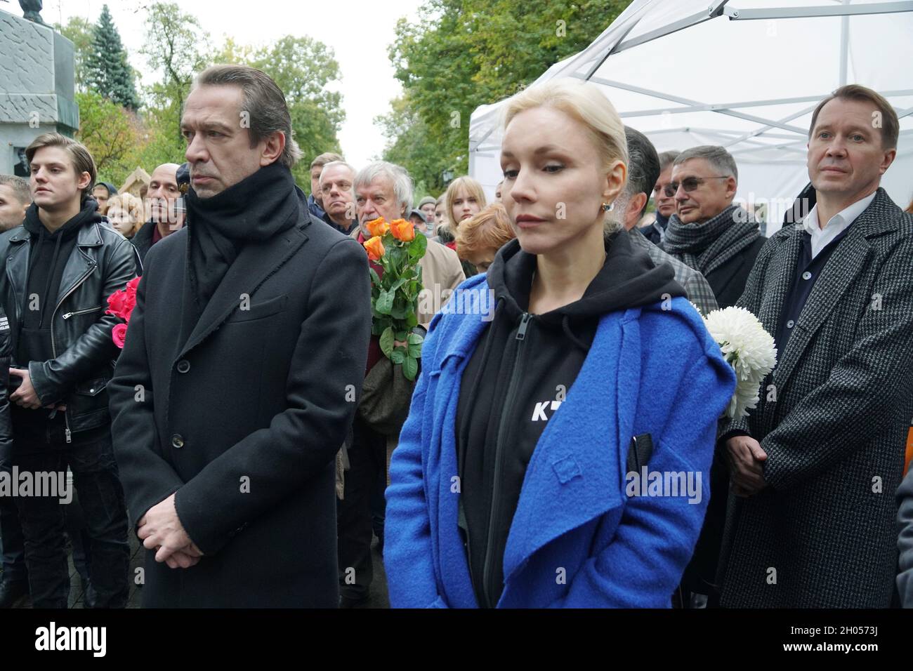 September 27, 2021. - Russia, Moscow. - A ceremony to unveil a ...