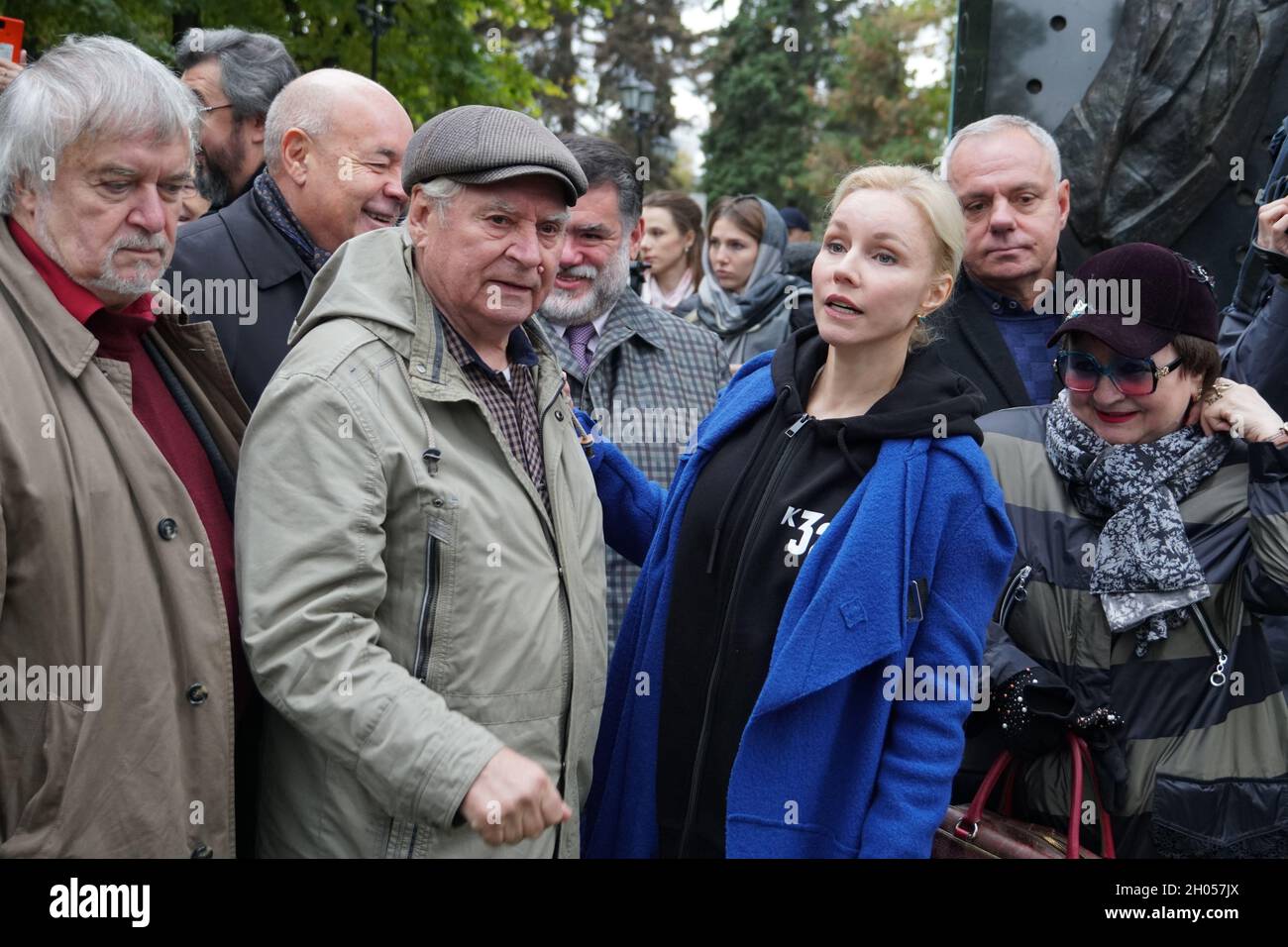 September 27, 2021. - Russia, Moscow. - A ceremony to unveil a ...