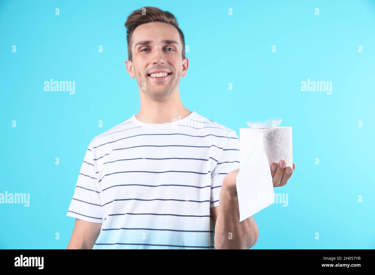 Happy toilet loo roll hi-res stock photography and images - Alamy
