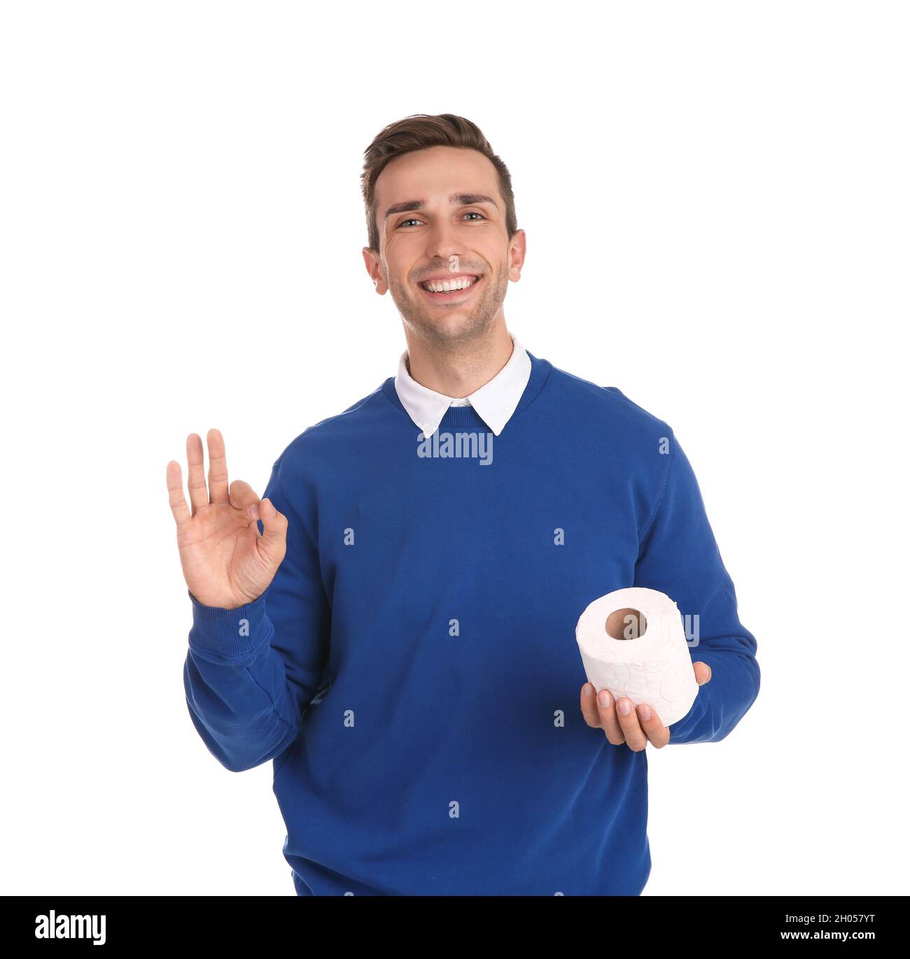 Happy toilet loo roll hi-res stock photography and images - Alamy