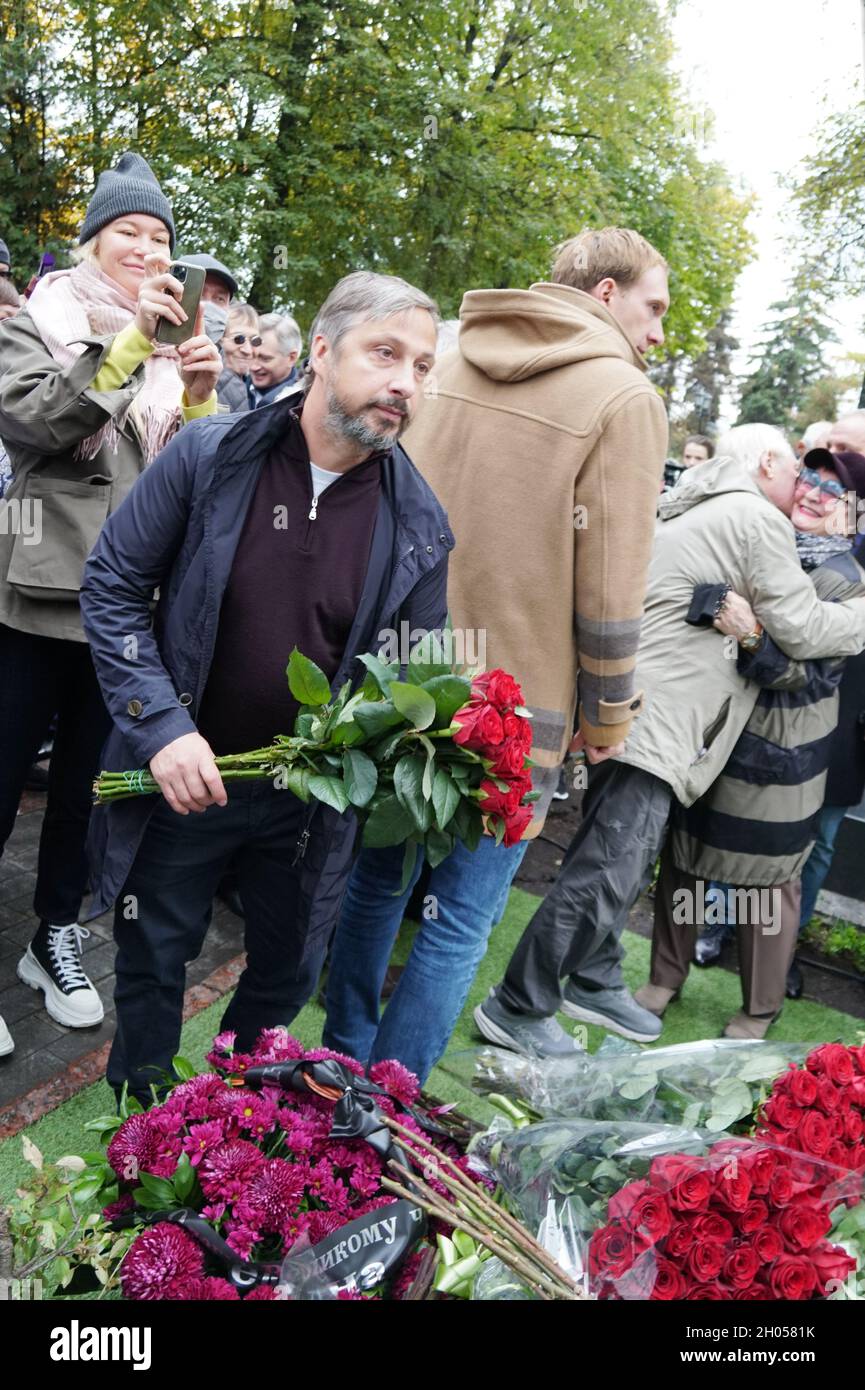 September 27, 2021. - Russia, Moscow. - A ceremony to unveil a ...