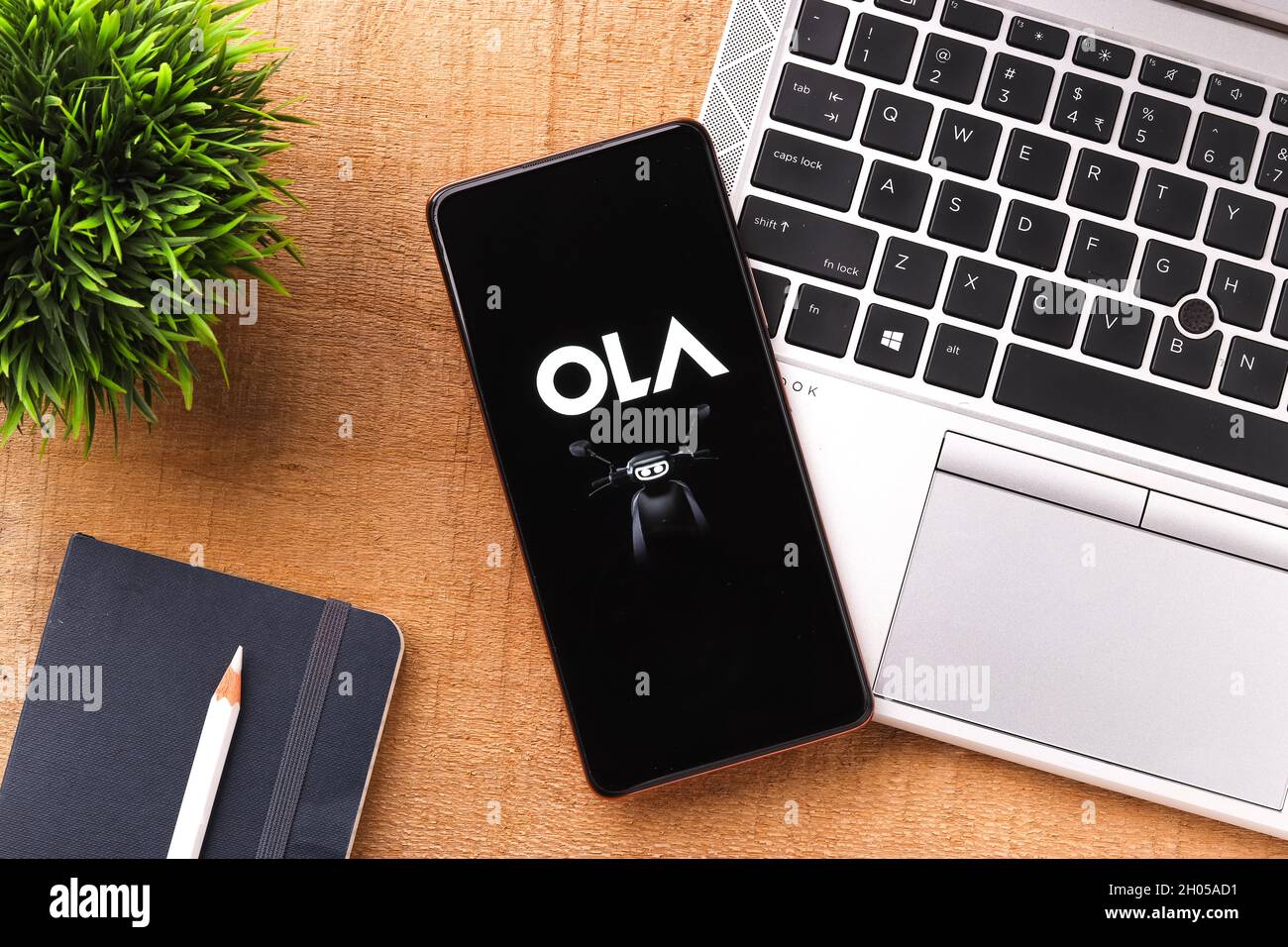 West Bangal, India - October 09, 2021 : Ola Electric logo on phone ...