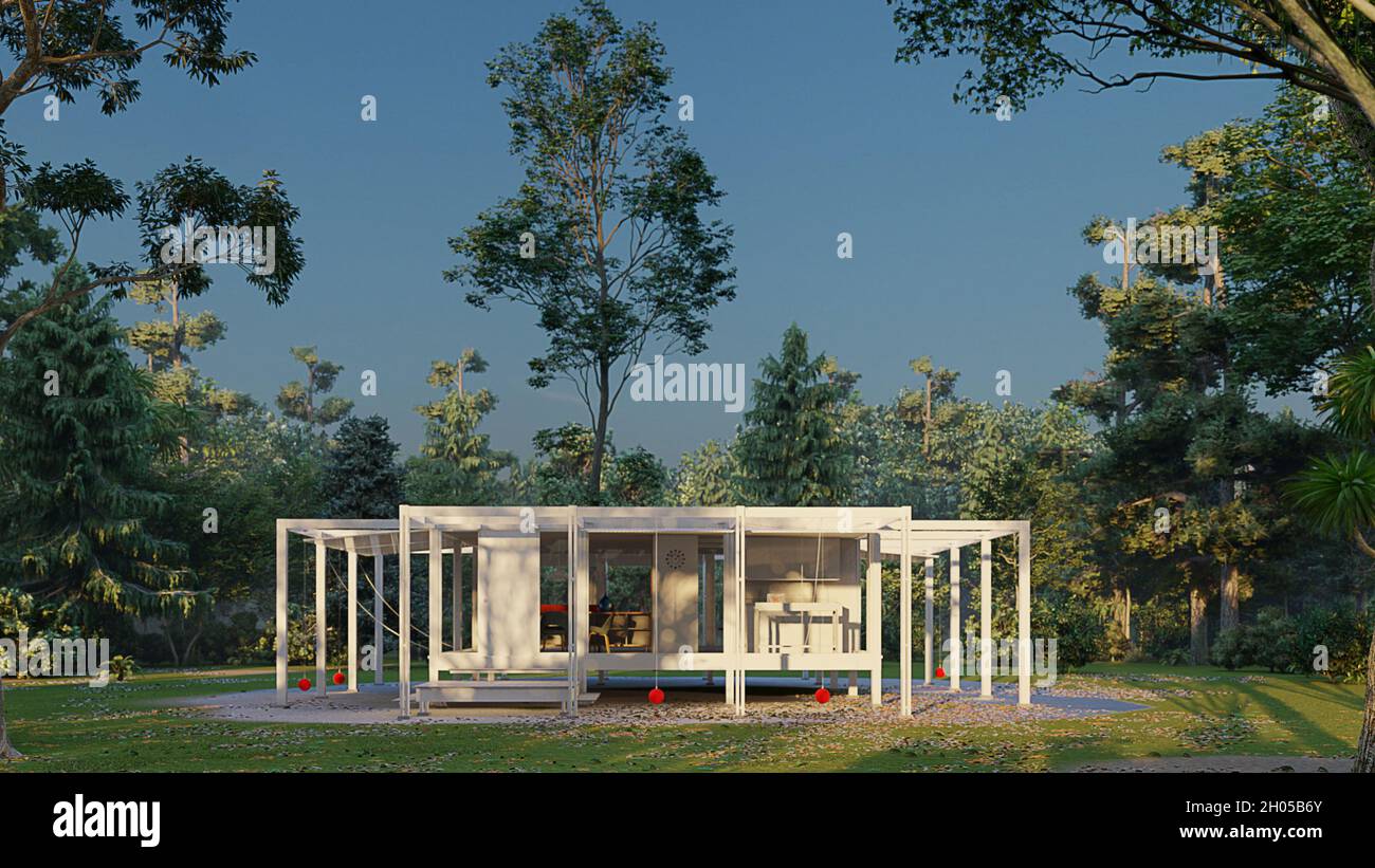 Walker Guest House - Tribute to Paul Rudolph Stock Photo - Alamy