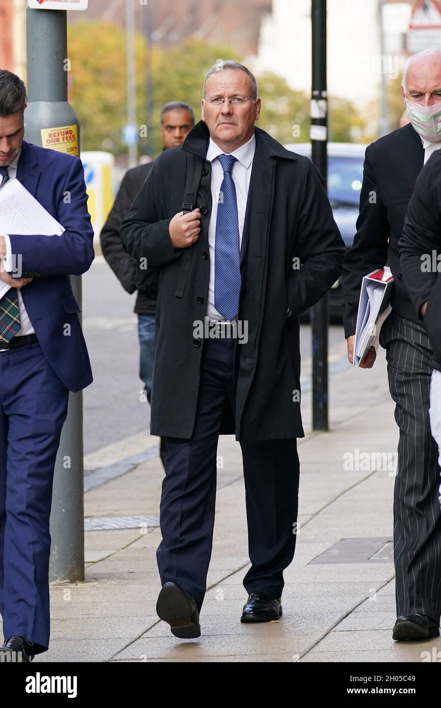 Stewart Edgar, 53, arrives at Birmingham Crown Court, where he denies ...
