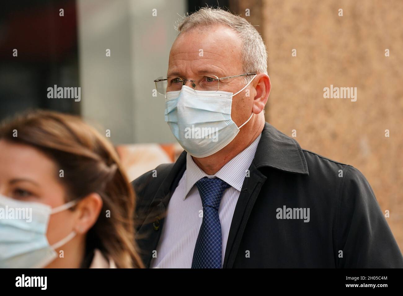 Stewart Edgar, 53, arrives at Birmingham Crown Court, where he denies ...