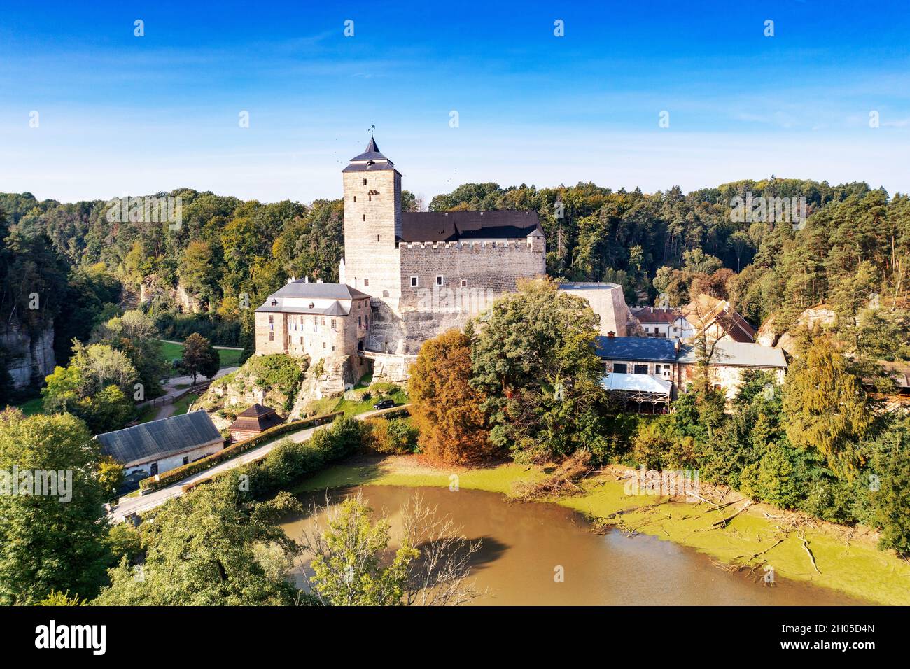 Gotický hrad Kost u Sobotky, Cesky raj, Ceska republika / gothic castle ...