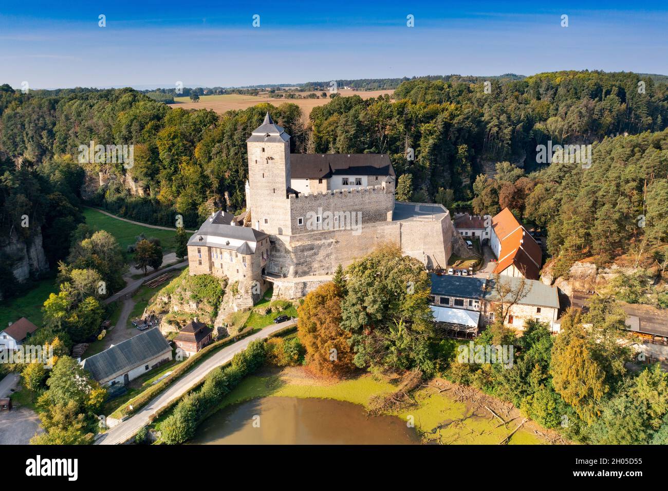 Gotický hrad Kost u Sobotky, Cesky raj, Ceska republika / gothic castle ...