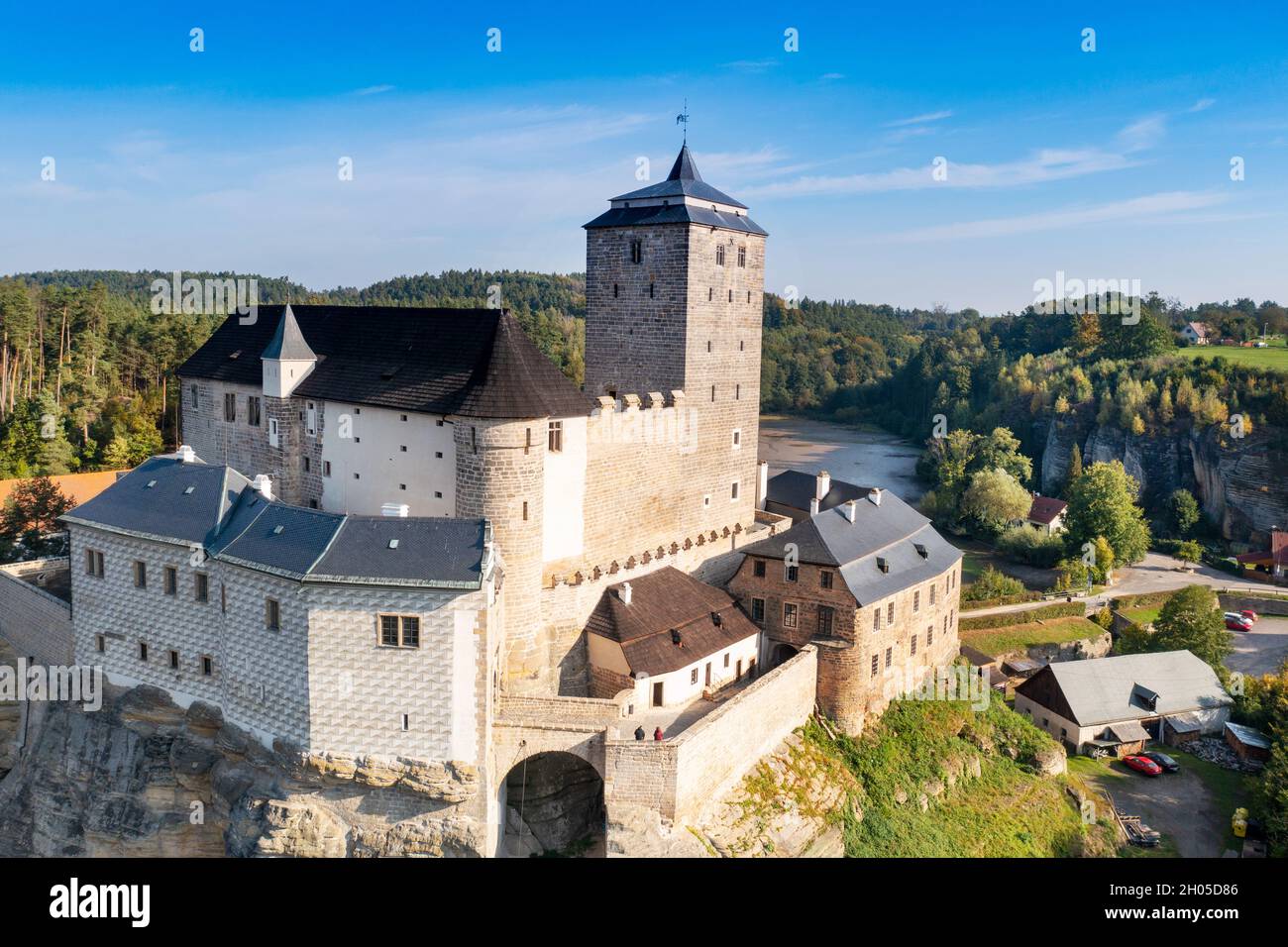 Gotický hrad Kost u Sobotky, Cesky raj, Ceska republika / gothic castle ...