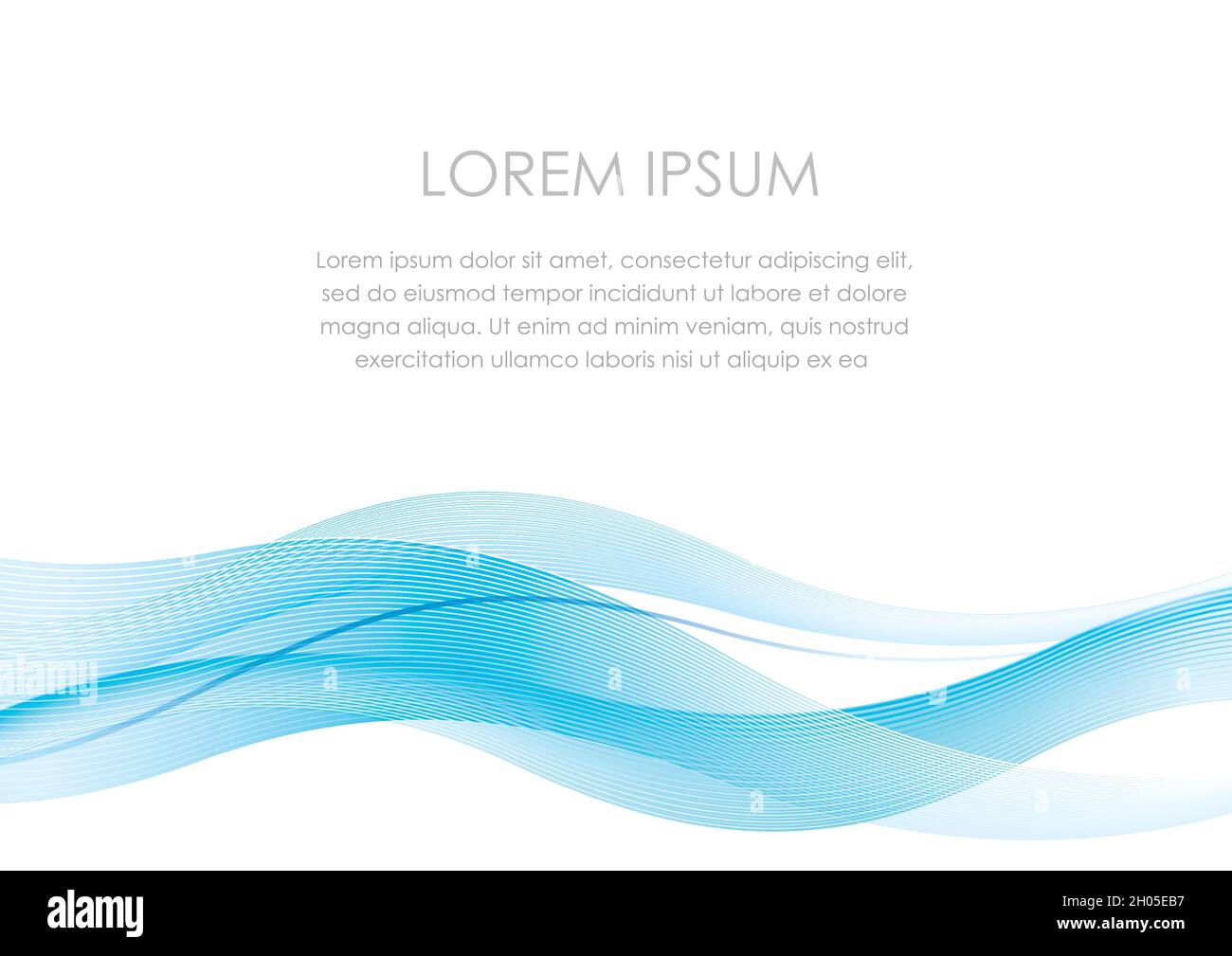 Abstract Seamless Background With Blue Wavy Lines And Text Space ...
