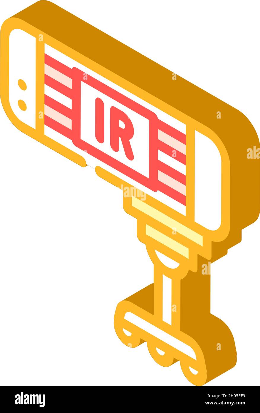 infrared waves equipment isometric icon vector illustration Stock ...