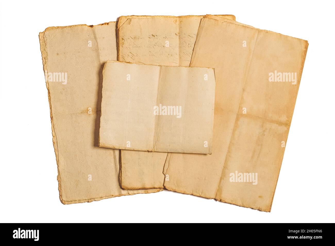 Set sheets old paper Cut Out Stock Images & Pictures - Alamy