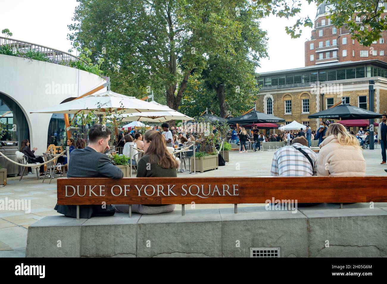 London October 2021: Duke of York Square off Chelseas, Kings Road ...