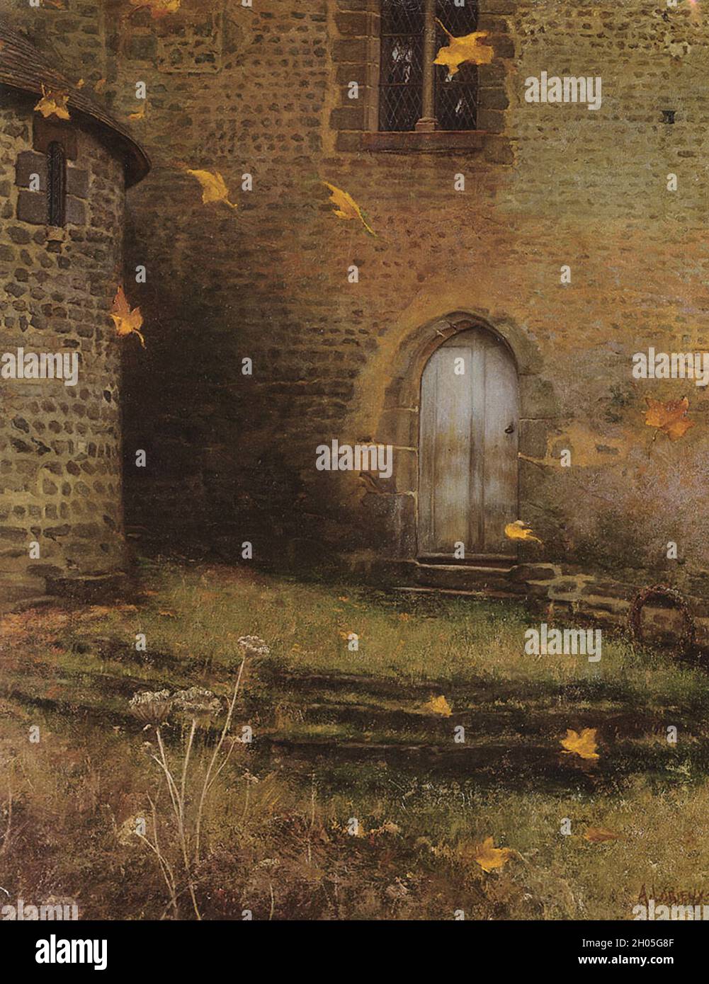 Vintage Gothic art painting Stock Photo - Alamy