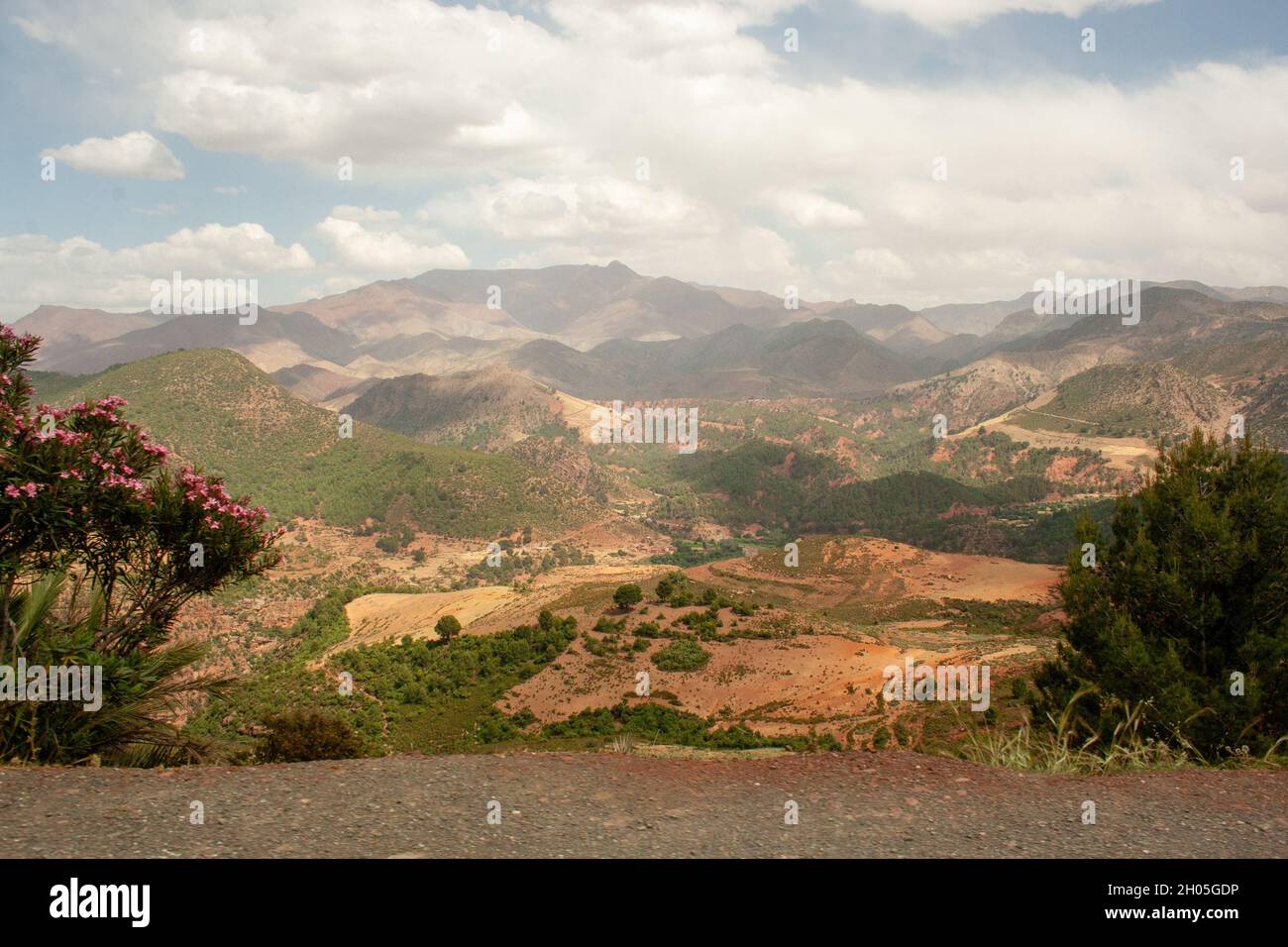 Landscape and scenery near the town of Asni is a small town in the ...