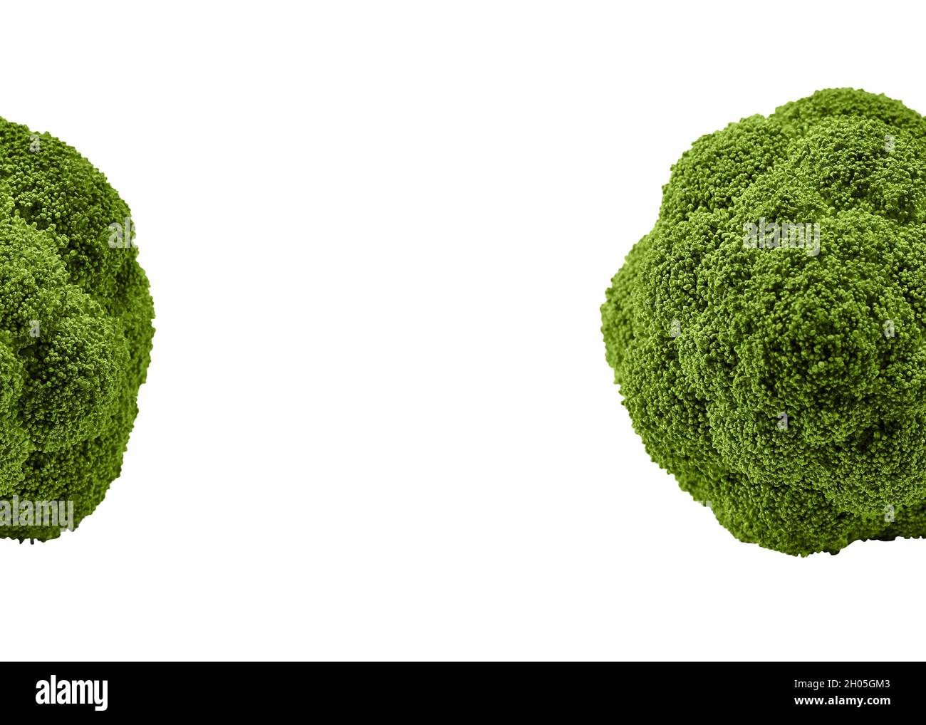 Broccoli. Top view photo with copy space Stock Photo - Alamy