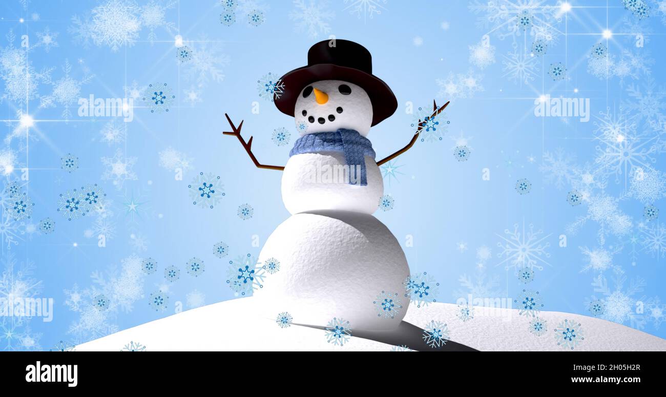Snowman snowflakes hi-res stock photography and images - Alamy