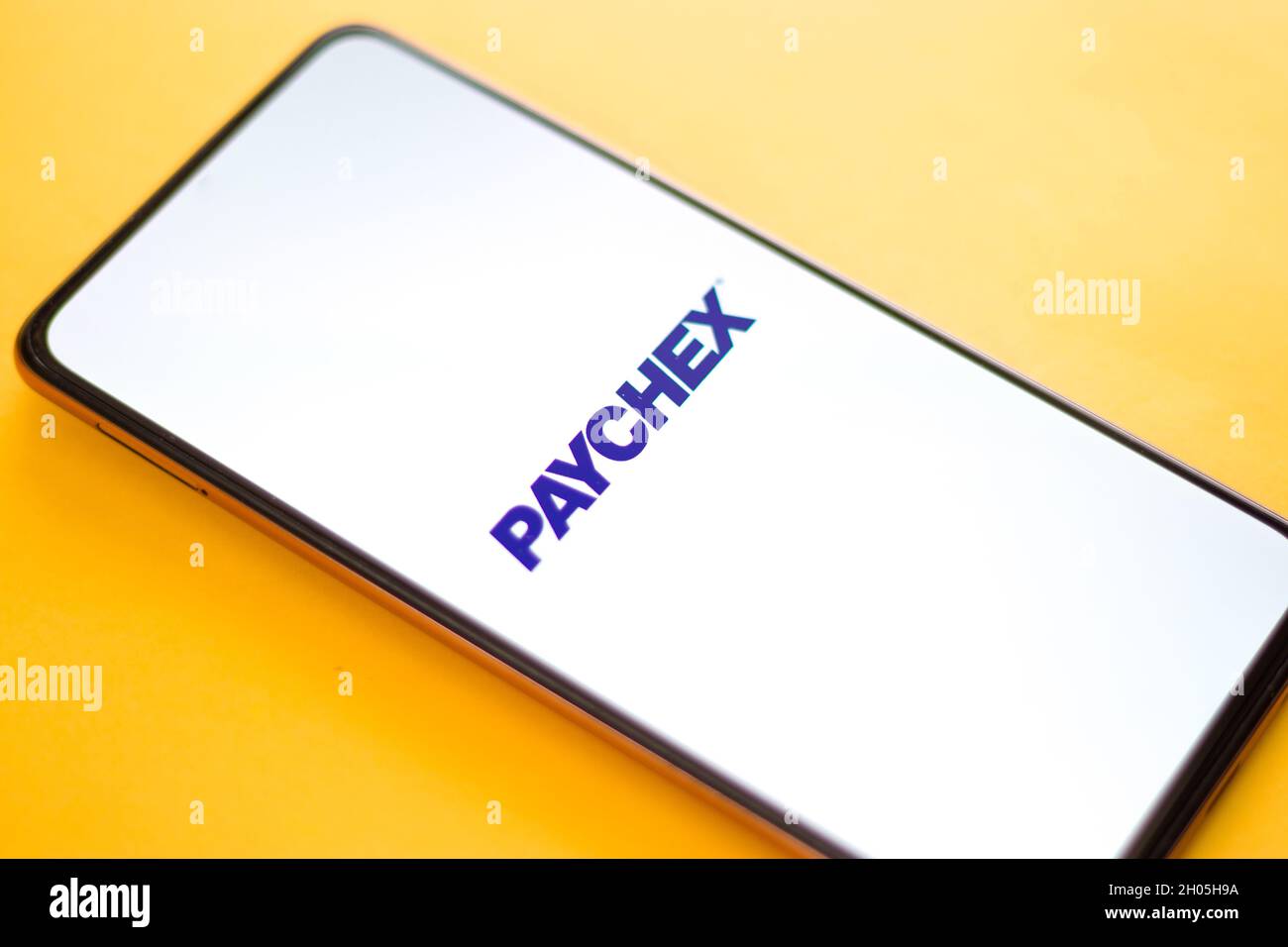 West Bangal, India - October 09, 2021 : Paychex logo on phone screen ...