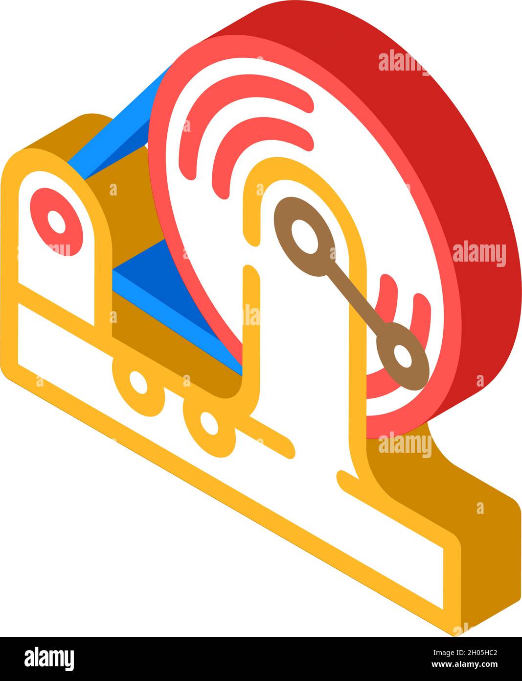 testing equipment electromagnetic isometric icon vector illustration ...