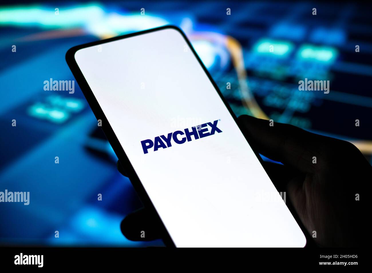 West Bangal, India - October 09, 2021 : Paychex logo on phone screen ...