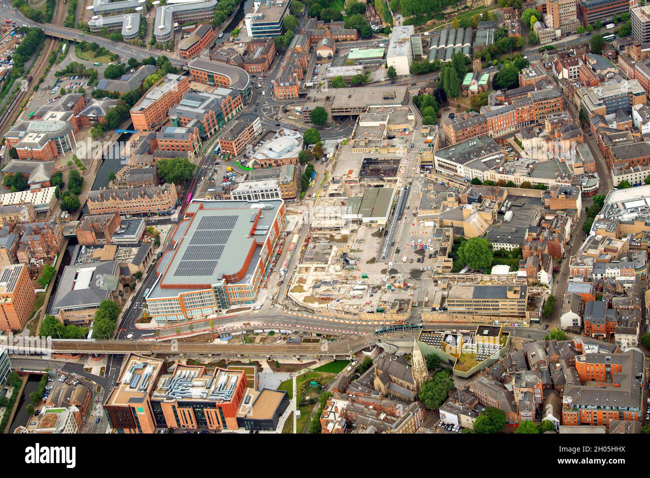 Aerial image of the South Side of Nottingham City, Nottinghamshire ...