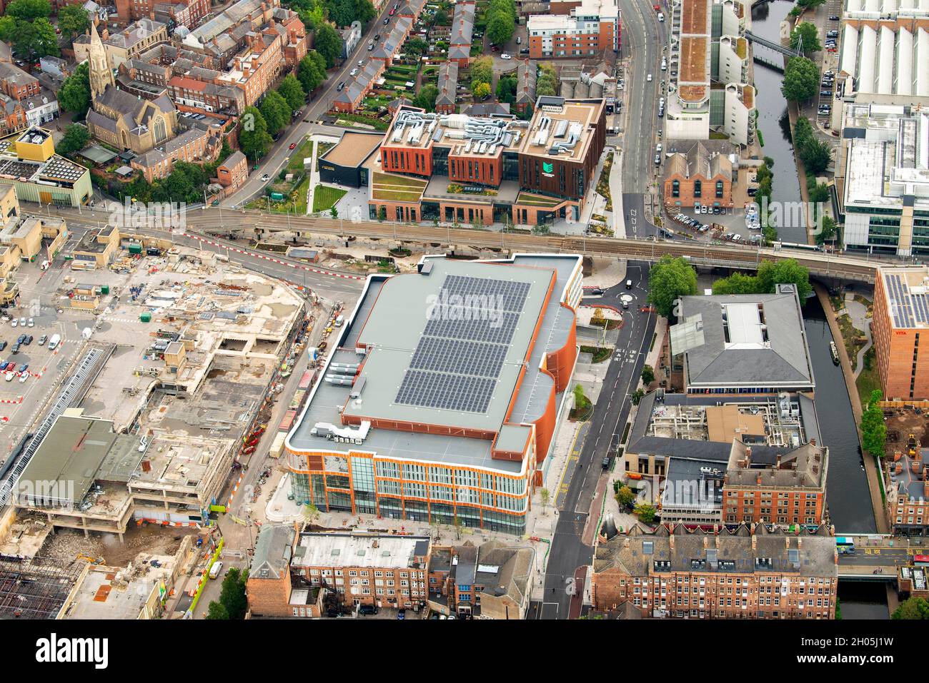 Aerial image of the South Side of Nottingham City, Nottinghamshire ...